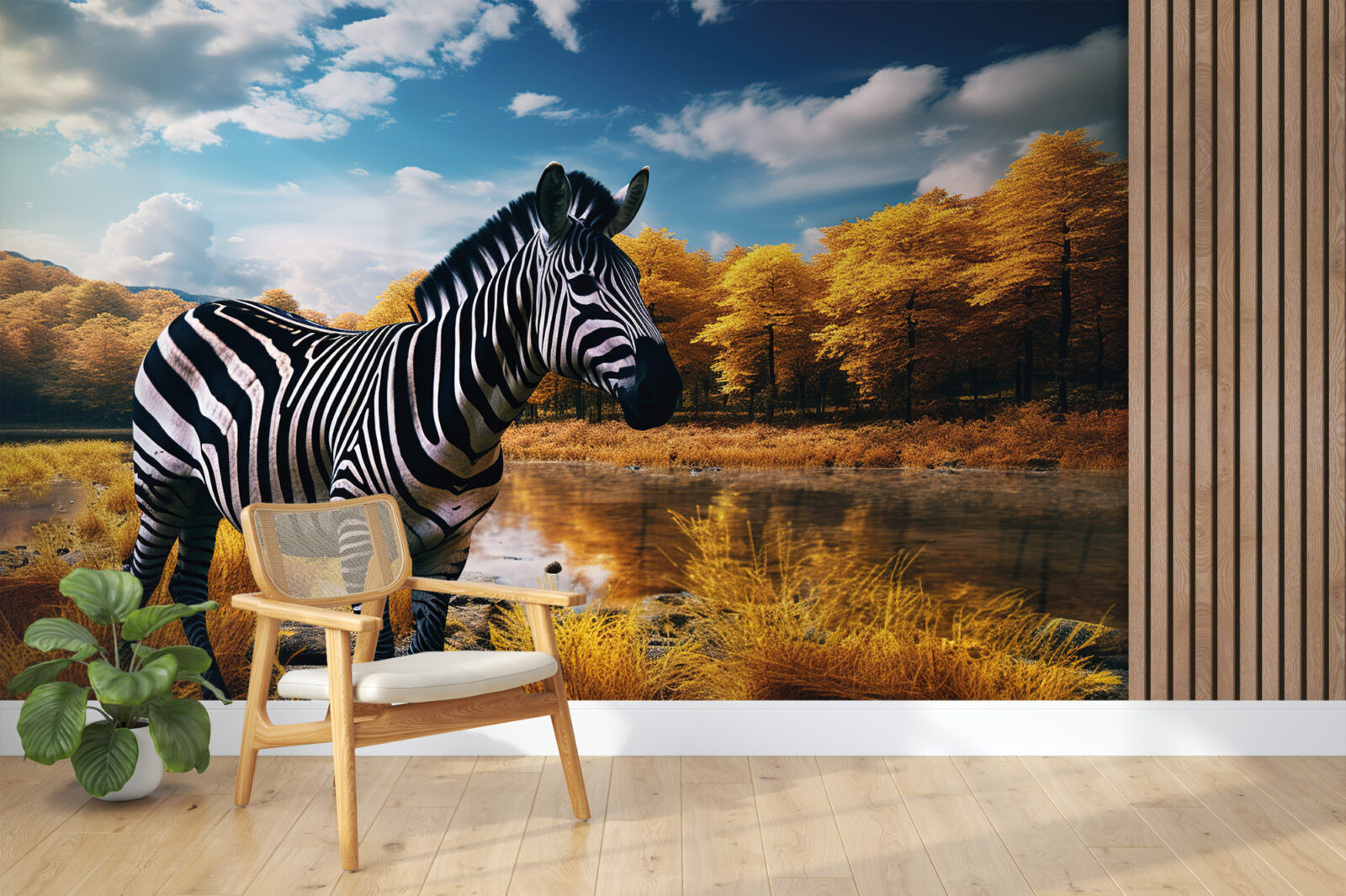 papier peint panoramique zèbre au meilleur prix - Papiers peints sur ...